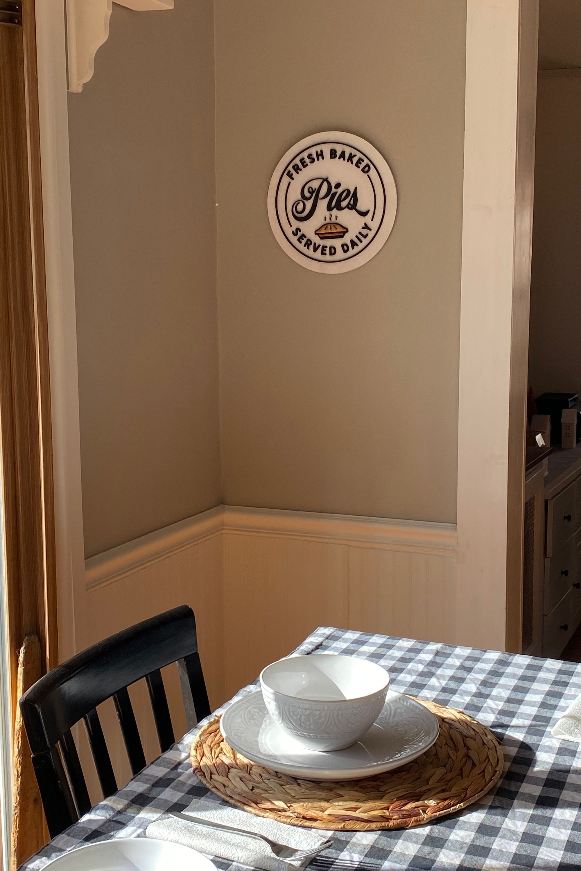 Round Fresh Baked Pies Sign - Etsy