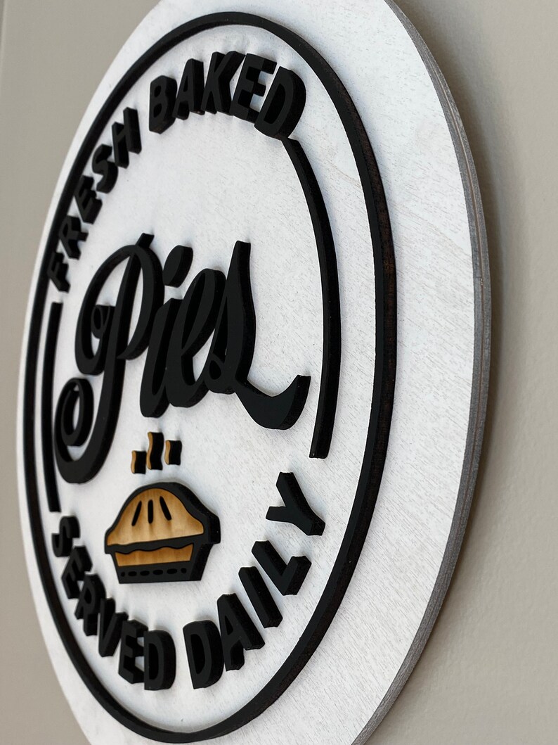 Round Fresh Baked Pies Sign - Etsy