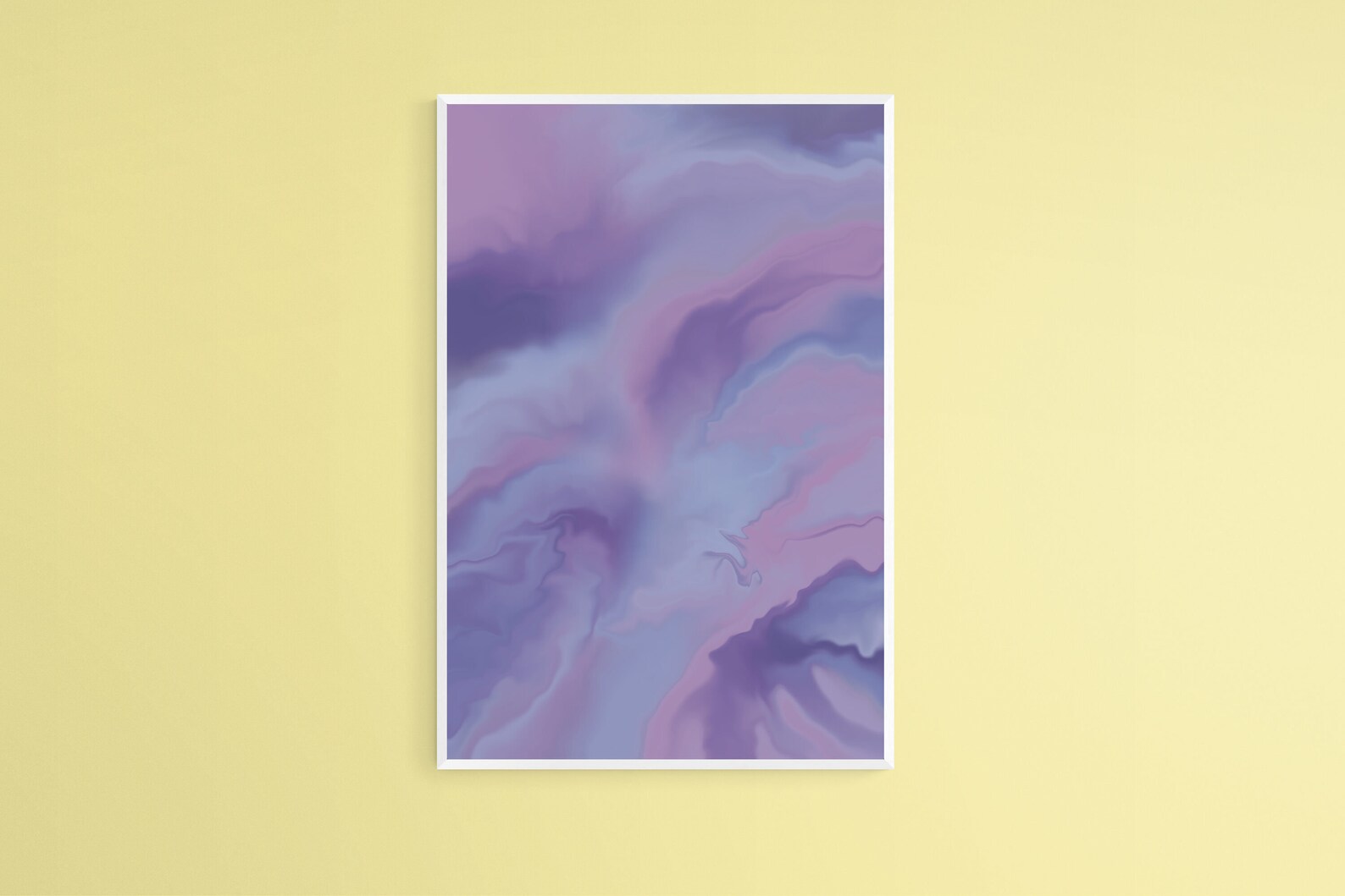 Purple Storm Printable Digital Wall Art Poster Wavy - Etsy