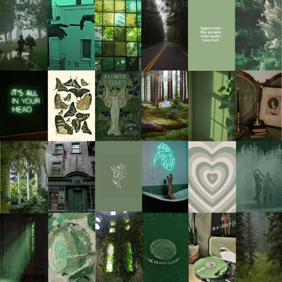 Ultimate Green Collage Kit - Etsy
