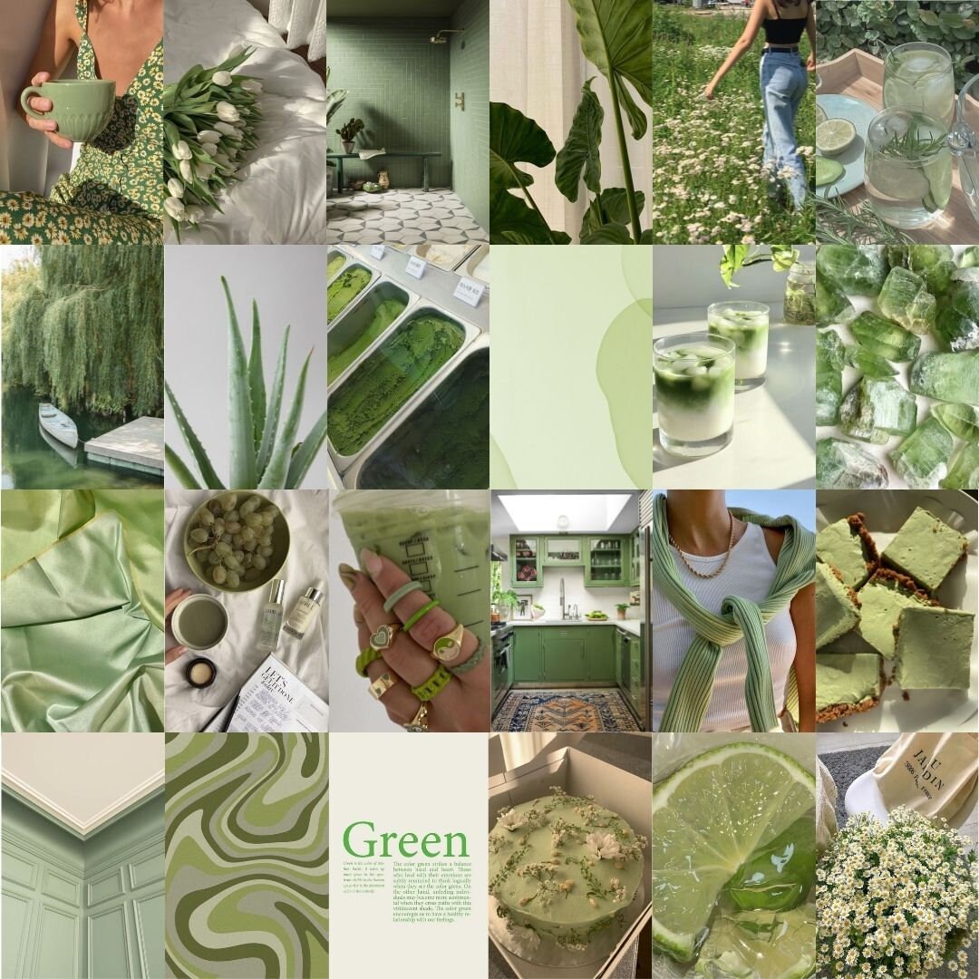 Ultimate Green Collage Kit - Etsy