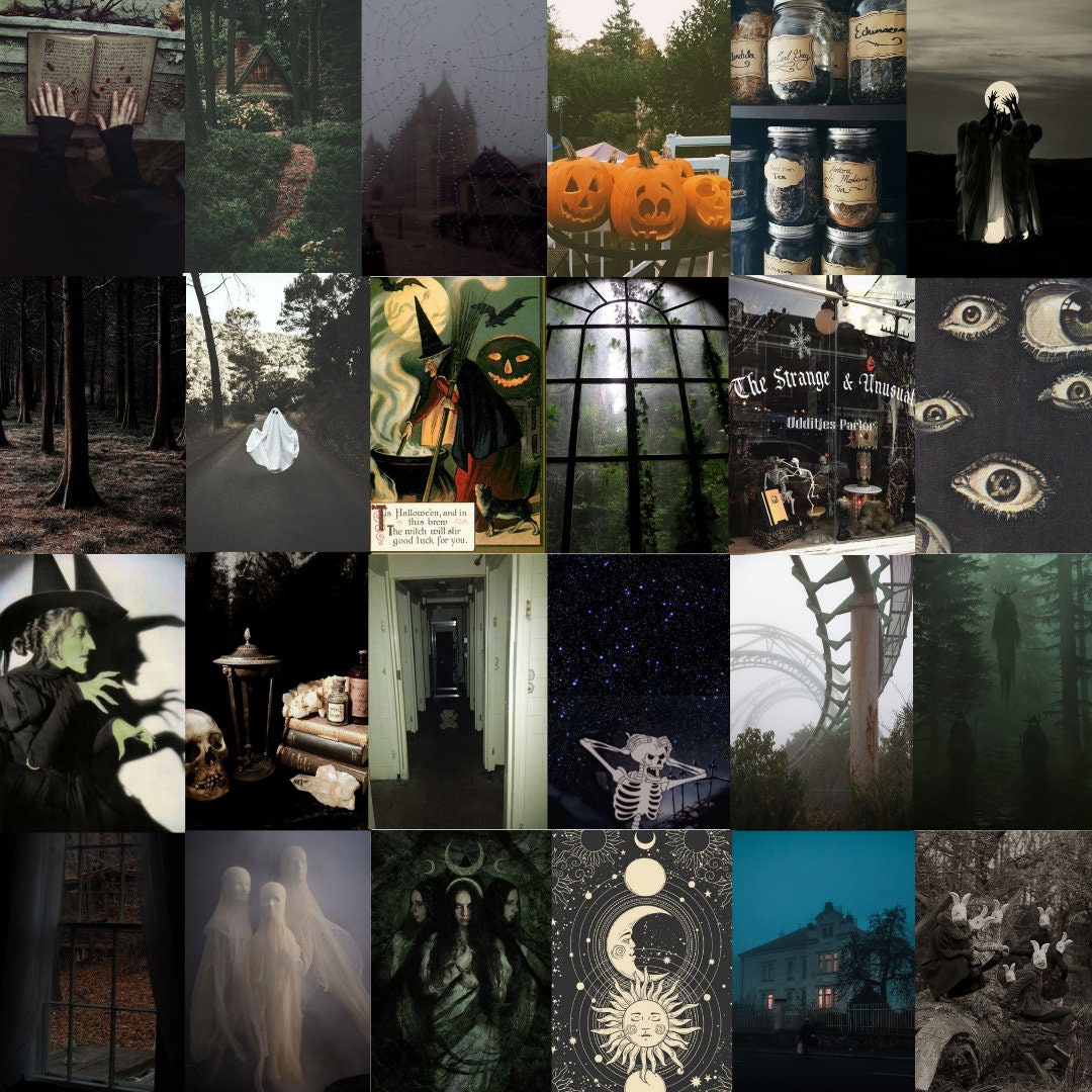 Halloween Collage Kit Decoration - Etsy