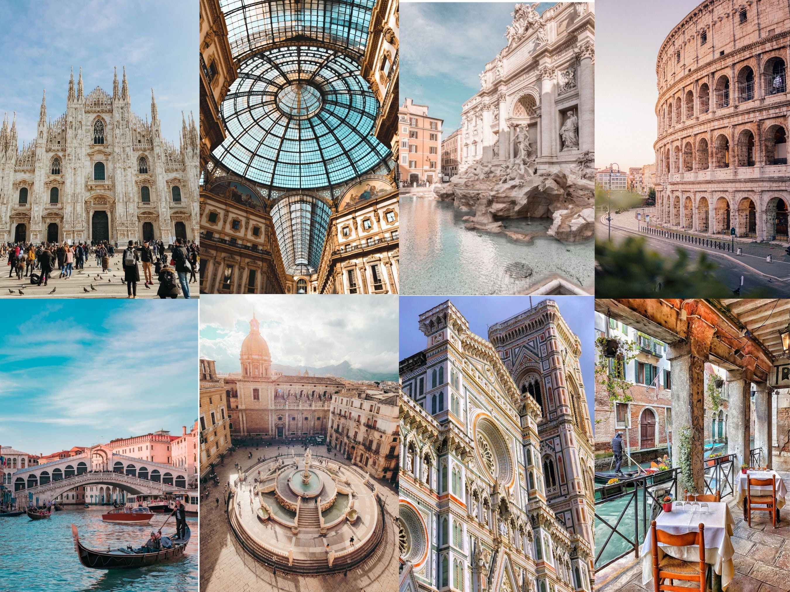 Summer in Italy Aesthetic Collage Kit for Photo Wall - Mediterranean ...