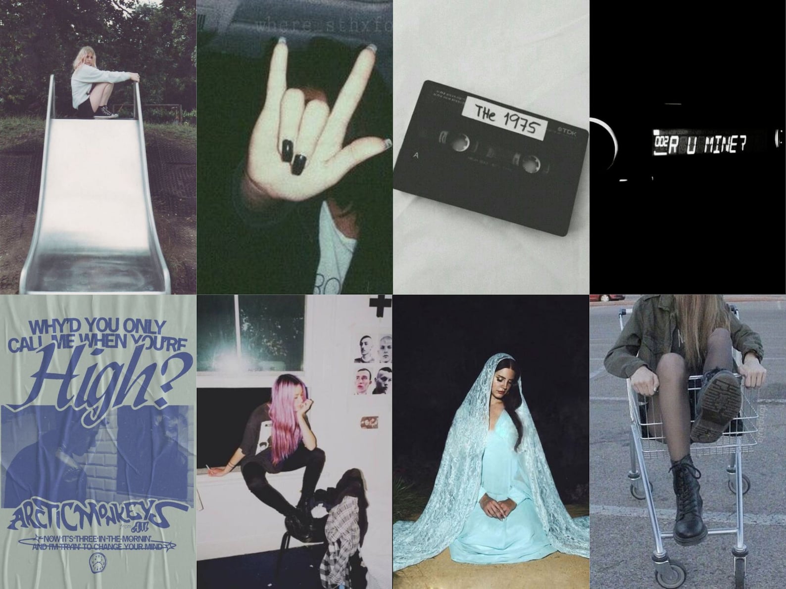 Tumblr Aesthetic Collage Kit Indie Sleaze Aesthetic Photo Wall Soft ...