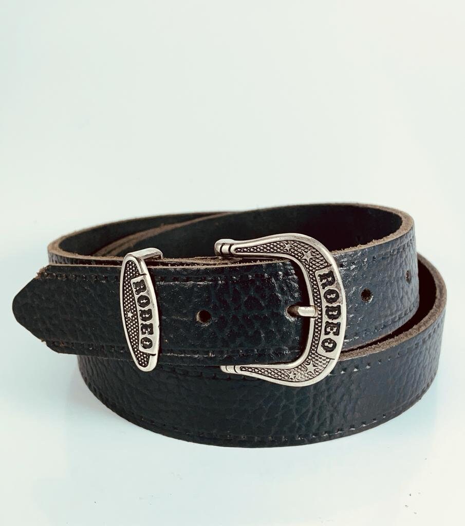 Leather Cowboy Belt Hand Made Western Style | Etsy