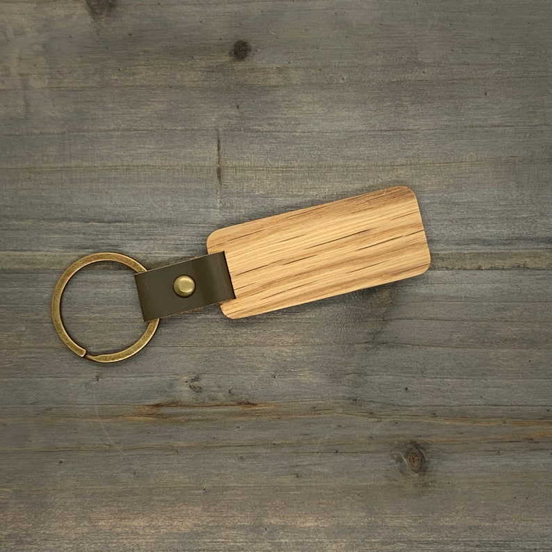 Oak Wood Keychain Blank for Lasering Glowforge Blanks - Etsy