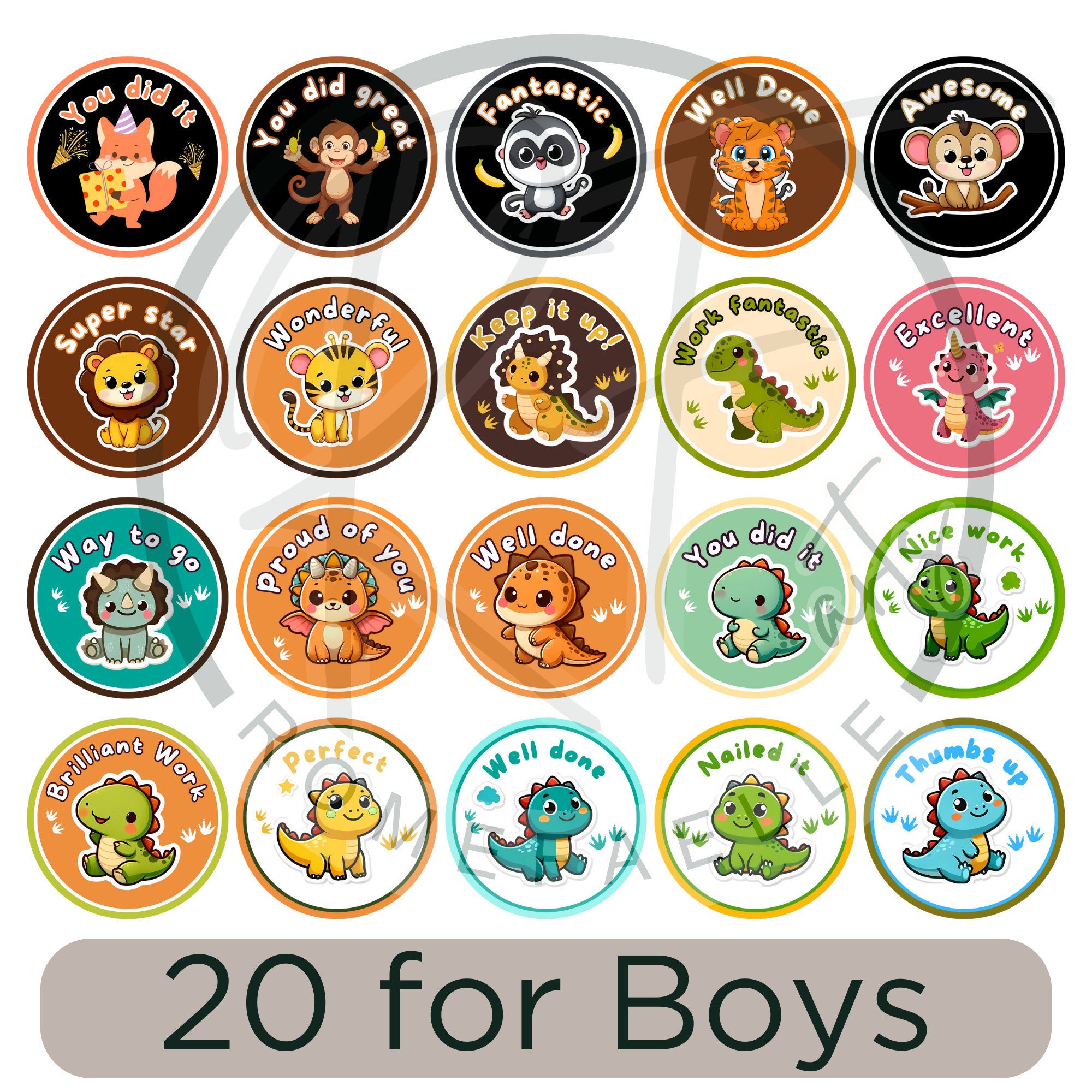 Reward Sticker for Kids, Teacher Reward Sticker, Well Done Reward ...