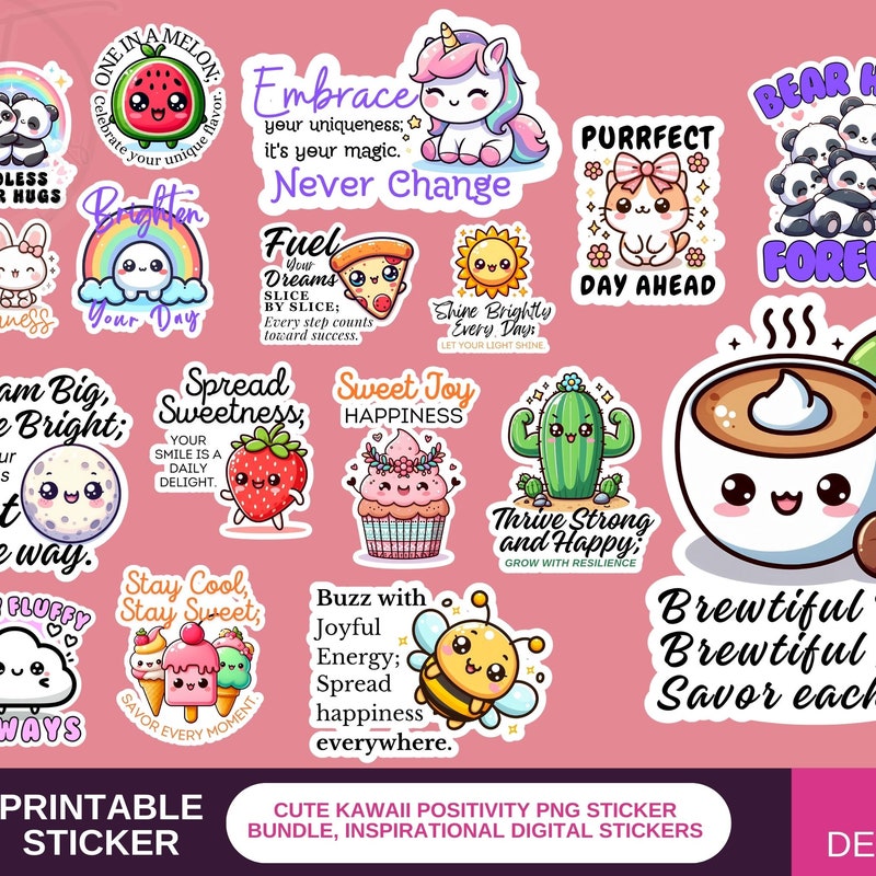 Cute Kawaii Stickers - Etsy