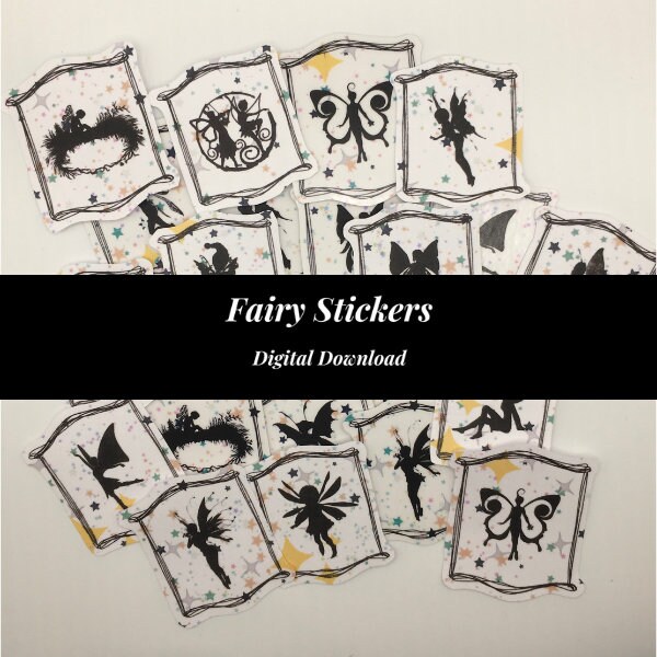Fairy Stickers Digital Download - Etsy