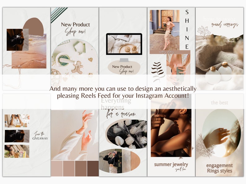 100 Instagram Reels Covers Templates for Business Fashion Shop - Etsy