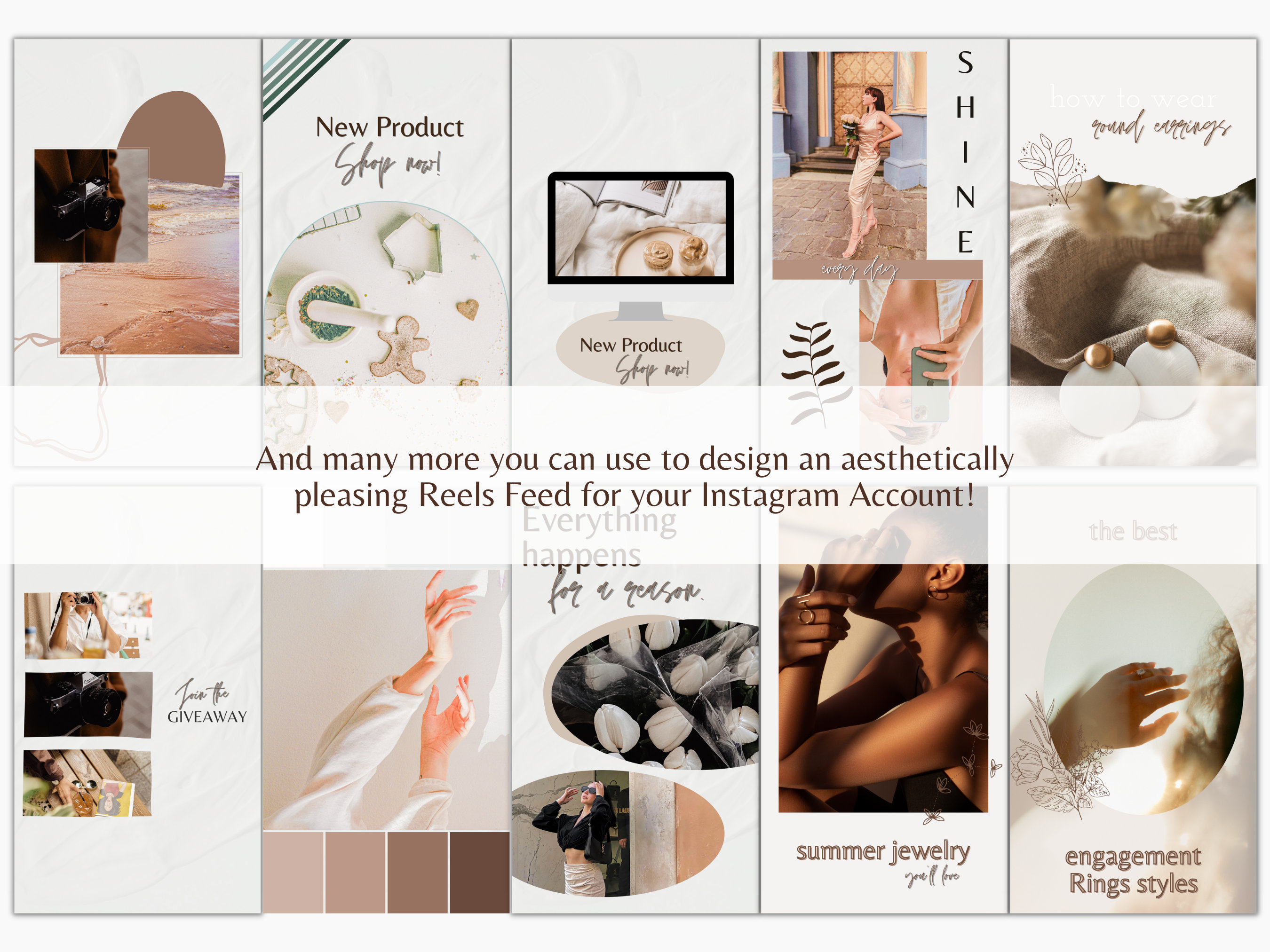 100 Instagram Reels Covers Templates for Business Fashion Shop - Etsy