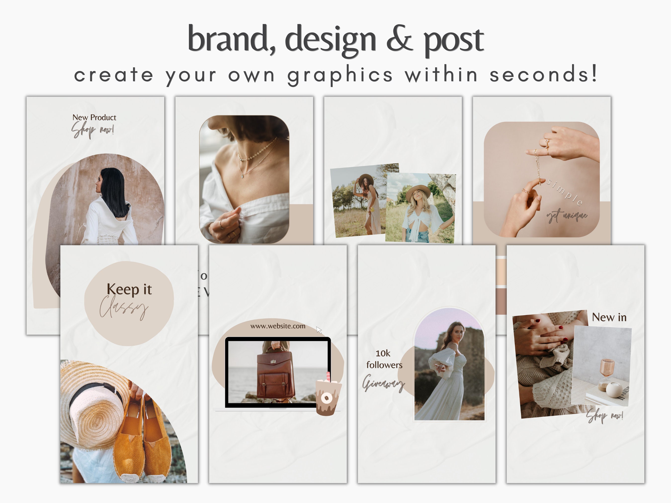 100 Instagram Reels Covers Templates for Business Fashion Shop - Etsy