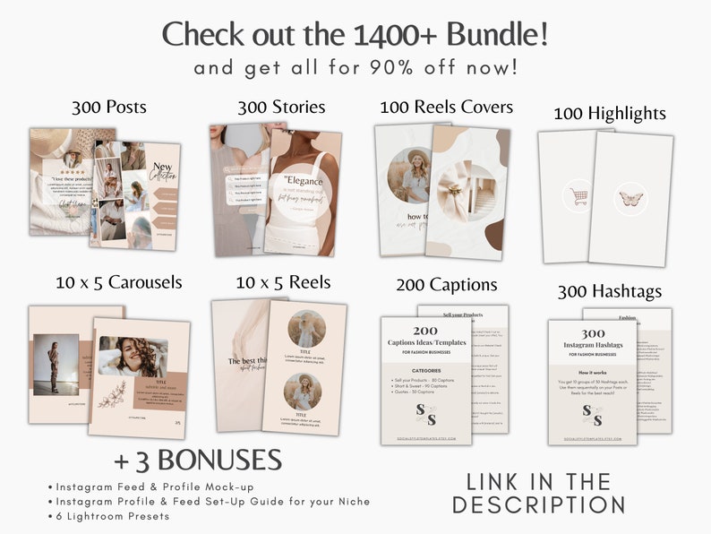 50 Carousel Posts for Instagram Fashion E-commerce Business POST ...