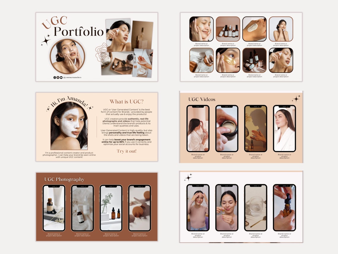 UGC Portfolio Website Template for Content Creators User Generated ...