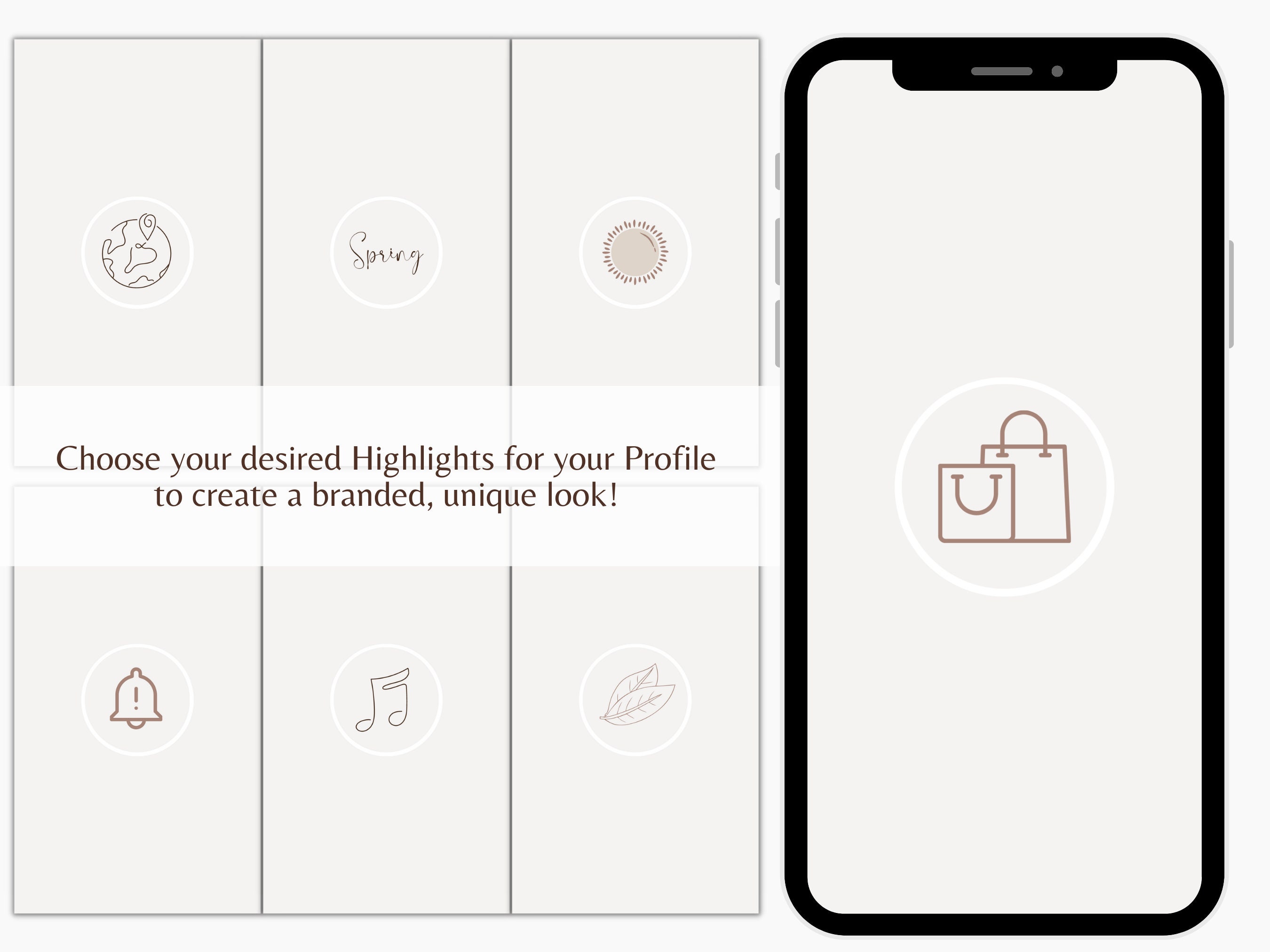 100 Instagram Highlights Covers Fashion Business Templates neutral ...