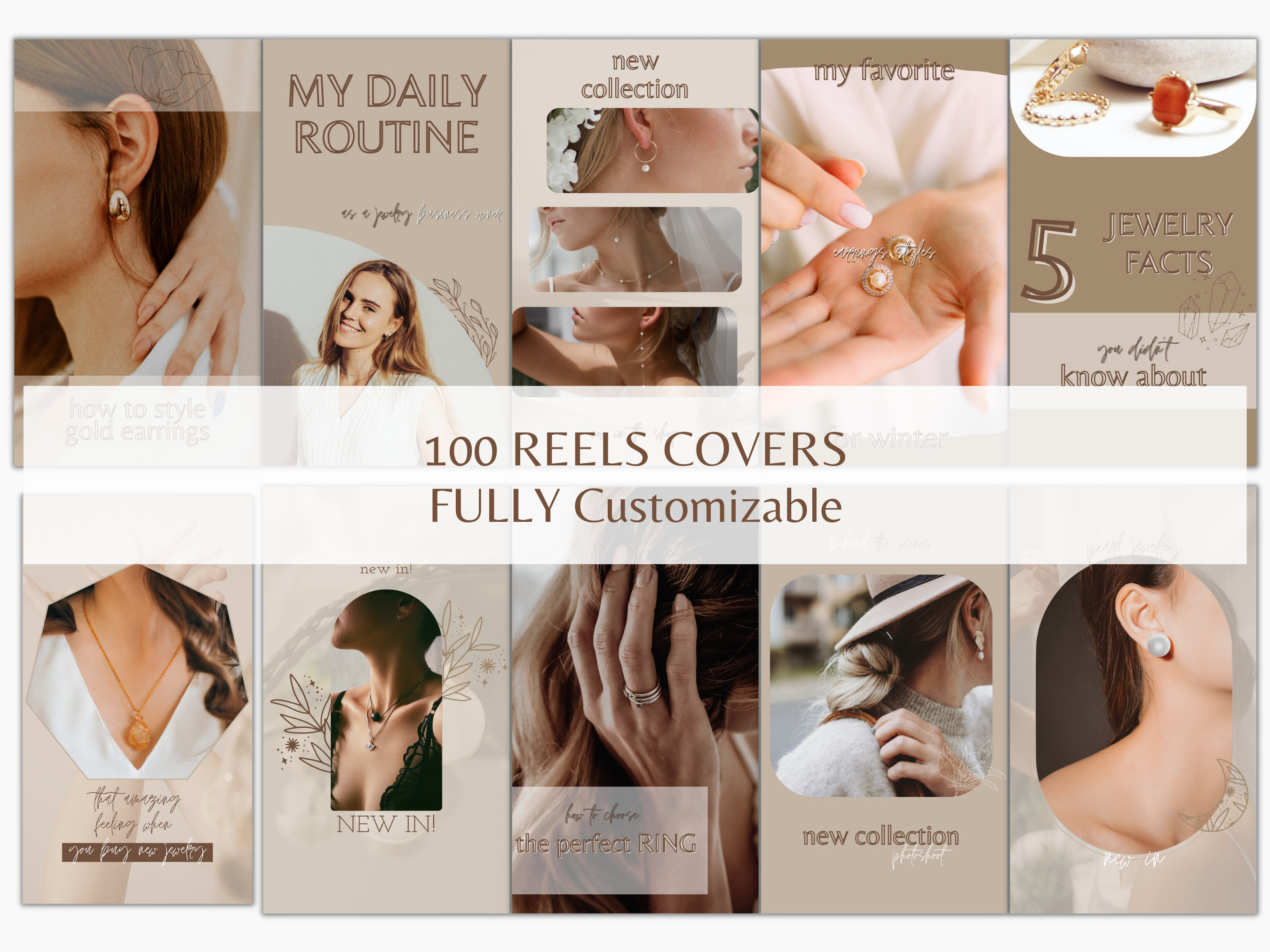 100 Instagram Reels Covers Templates for Business Fashion Shop - Etsy