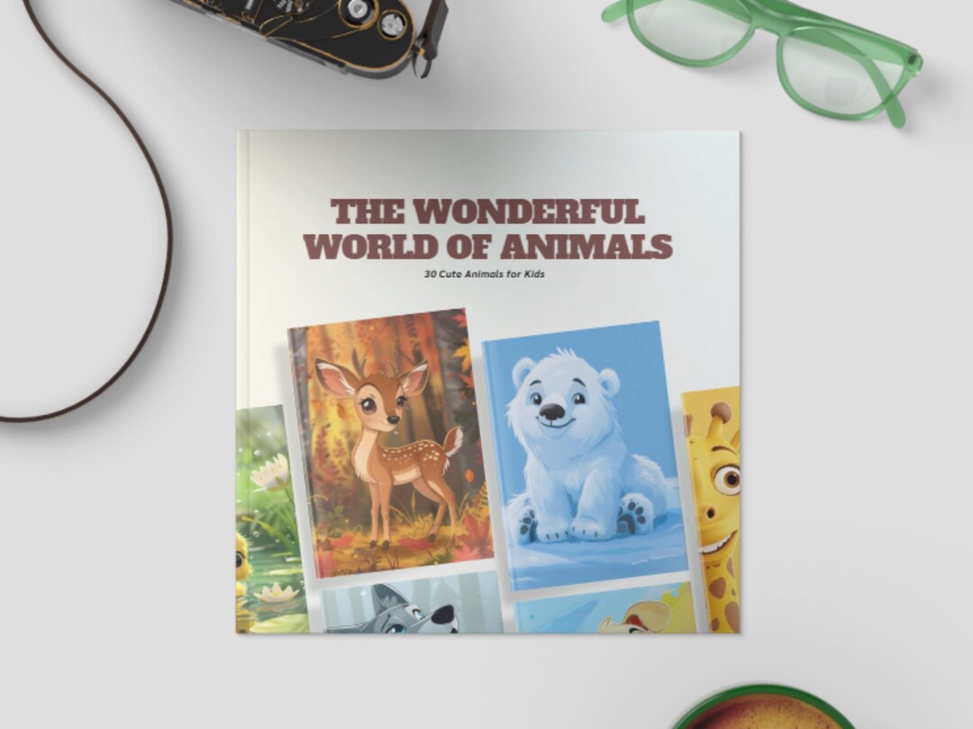 Digital Children’s Book Template 8x8 in | 30 Animal Storybook ...