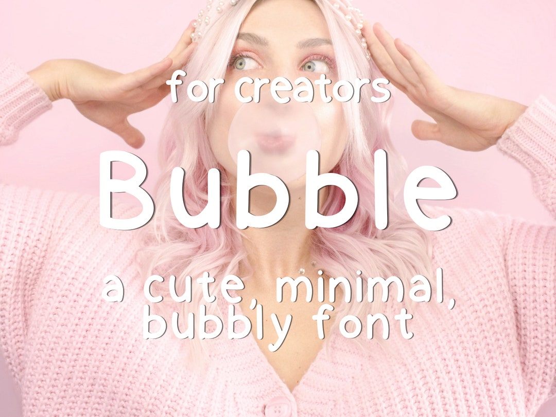 Bubble Modern Display Font for Creators, Sans Serif, Bubbly, Classic ...
