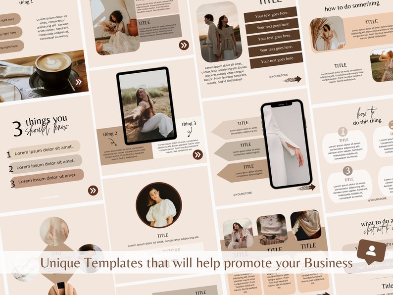 50 Carousel Posts for Instagram Fashion E-commerce Business POST ...