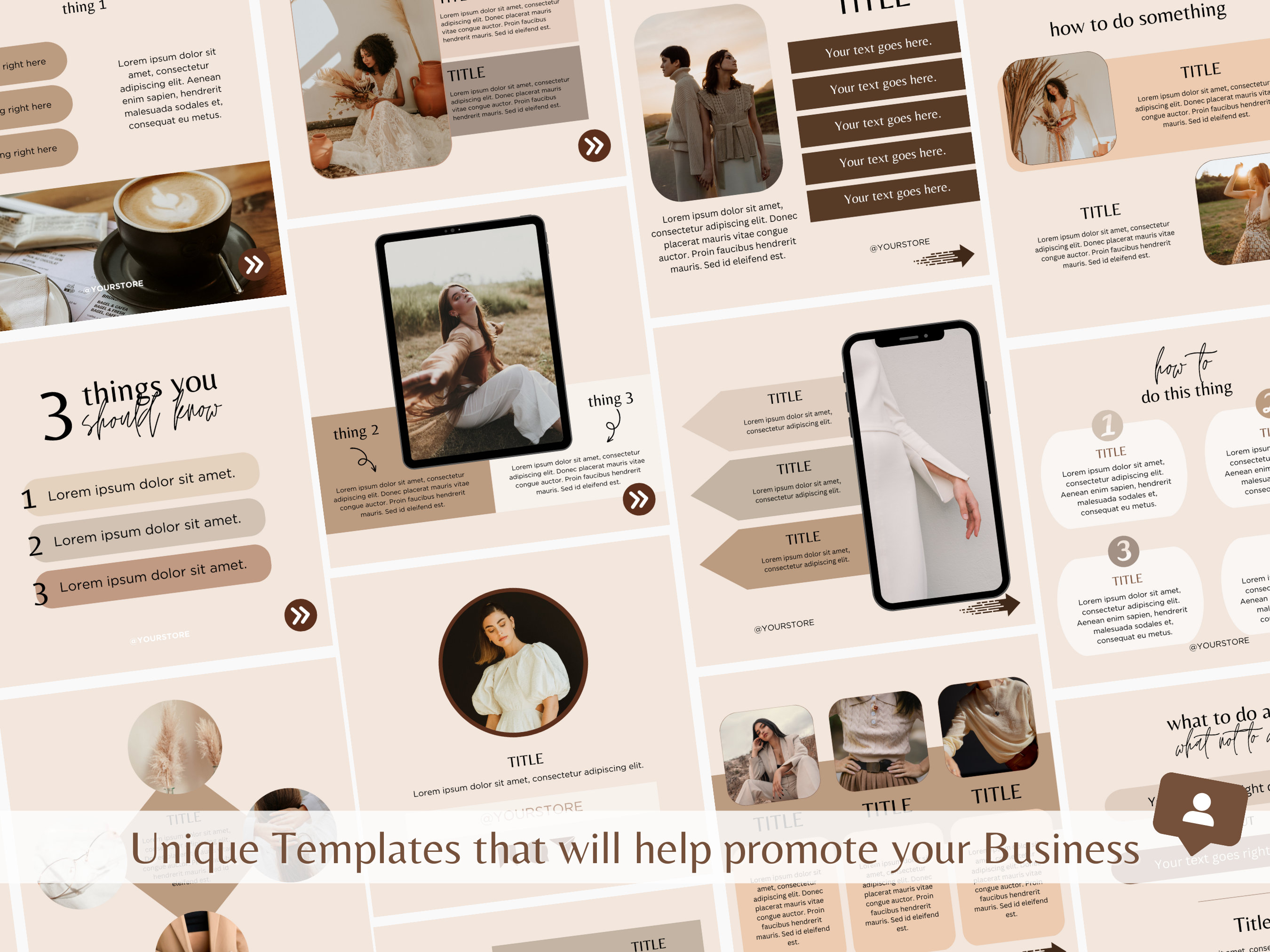 50 Carousel Posts for Instagram Fashion E-commerce Business POST ...