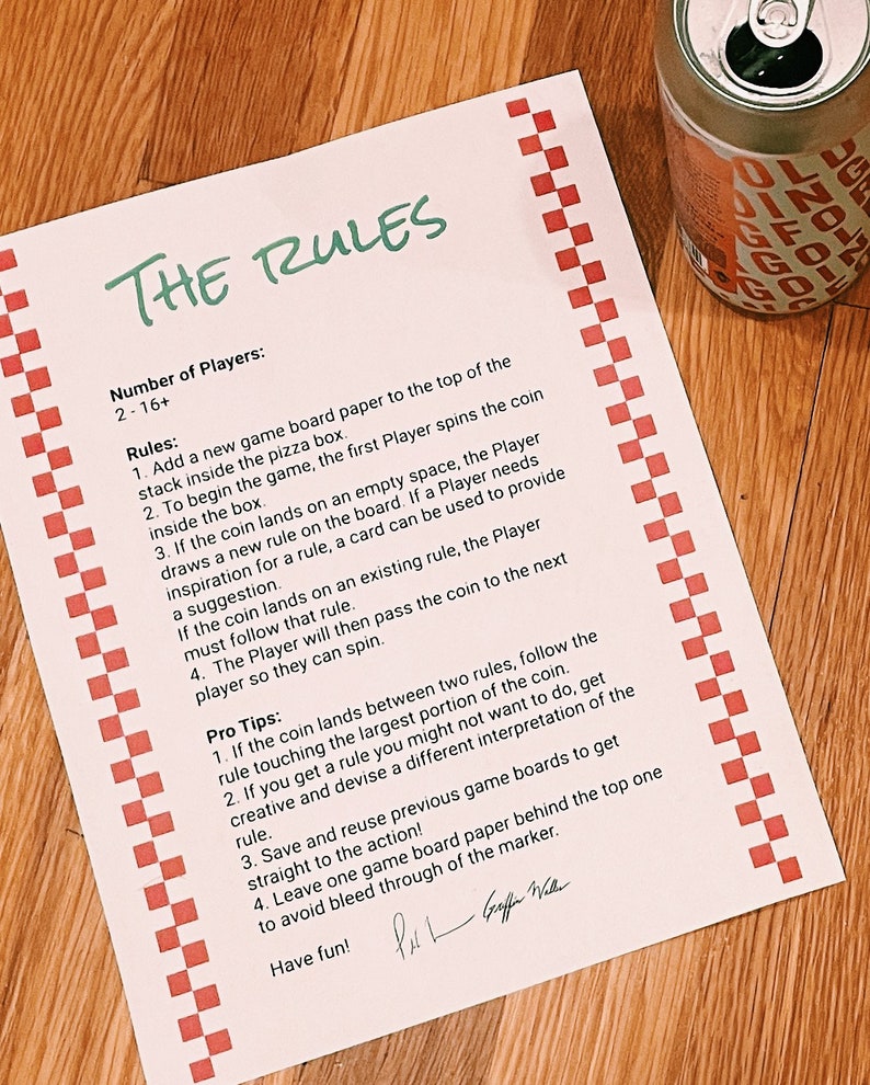 Pizza Box Boardgame - Etsy