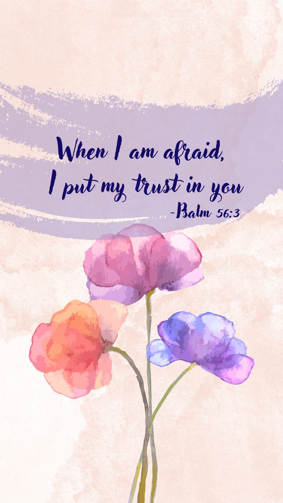 Jw Yearly Text 2024 Psalm 56:3 when I Am Afraid I Put My Trust in You ...