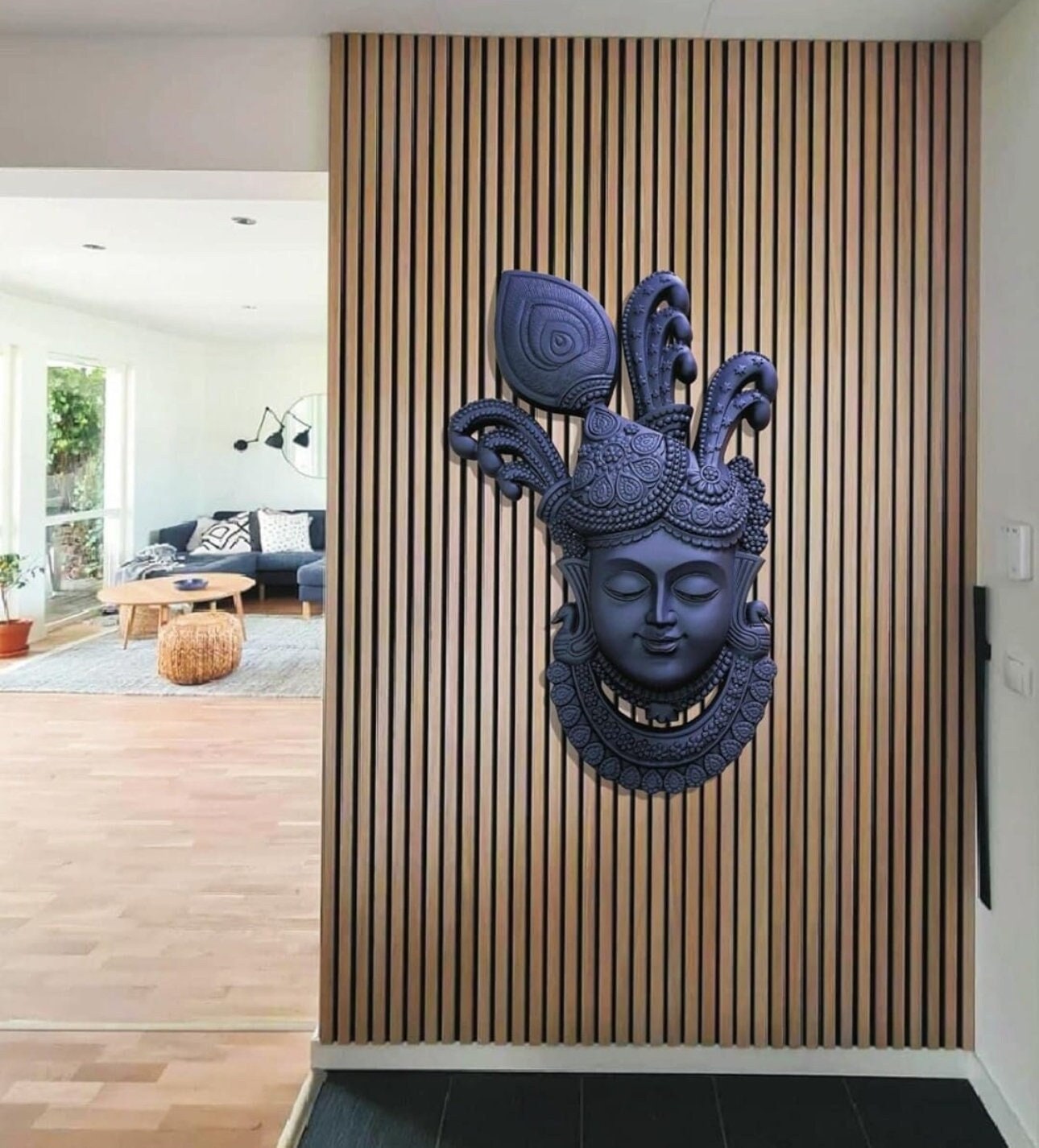 Shreenathji 3D Relief Mural Wall Art 2x1.5 Ft - Lord Shreenath Ji Wall ...