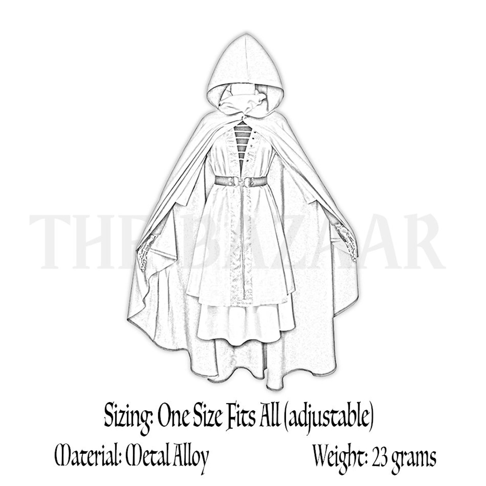 Womens Medieval Hooded Cloak 18th Century Assassins Cloak - Etsy Canada