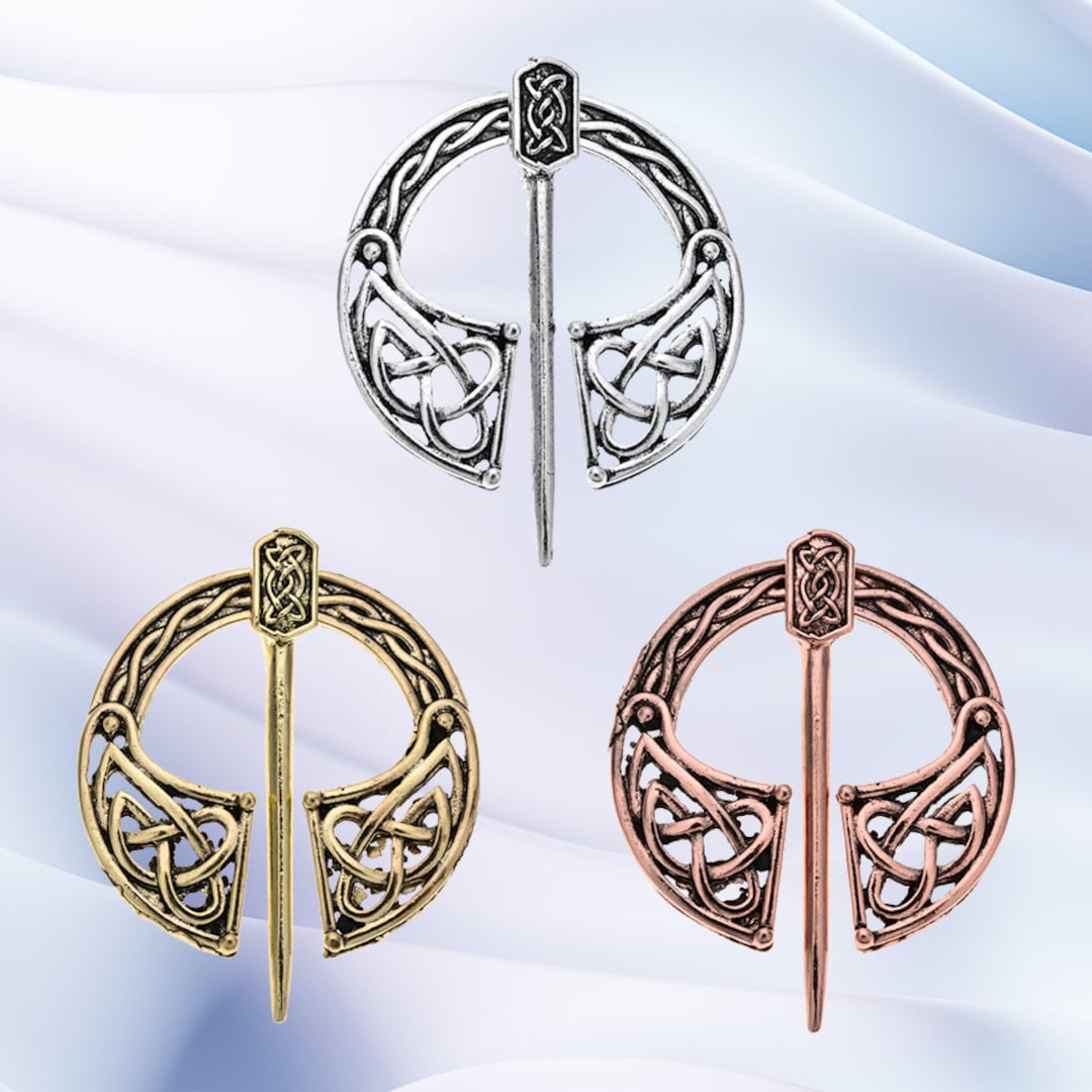 Medieval Scandinavian Viking Metal Brooch Nordic Renaissance - Etsy