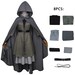 Womens Medieval Hooded Cloak, 18th Century Assassins Cloak, European ...
