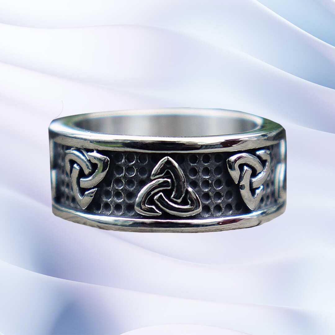 Metal Viking Thor Spiral Horn Ring Norse Celtic Triskelion - Etsy