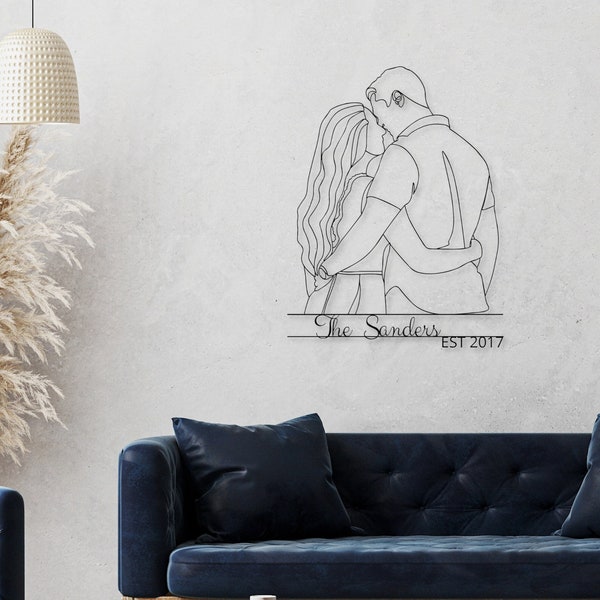 Couple Line Art - Etsy