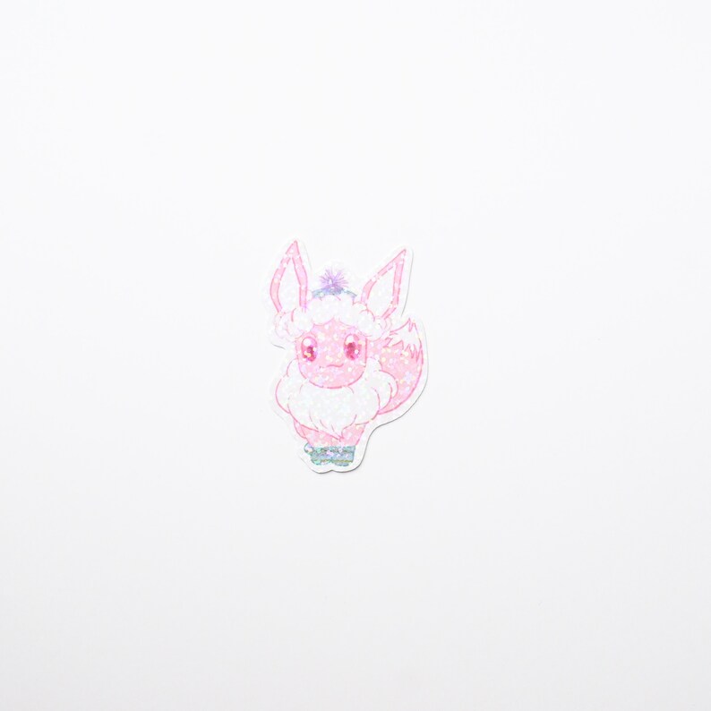 Cozy Comfy Cute Eevee Sticker Pokemon Stickers Vinyl - Etsy