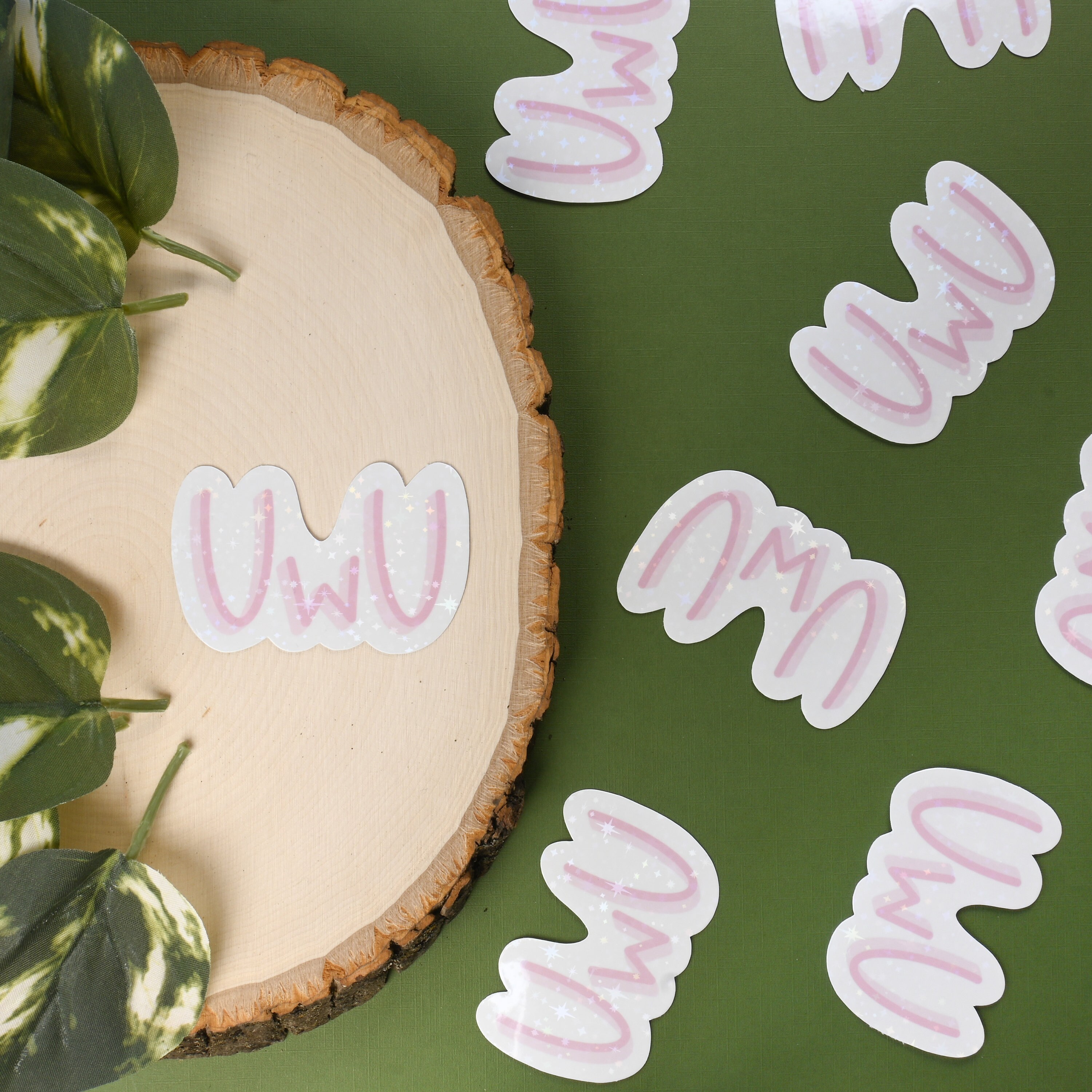 Uwu Anime Kawaii Cringe Internet Speech Sticker Holographic Vinyl Decal ...