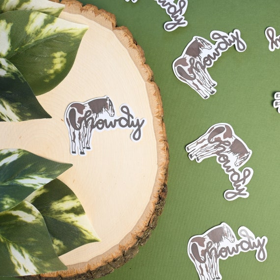 Howdy Painted Horse Western Sticker for Urban Cowgirls and - Etsy