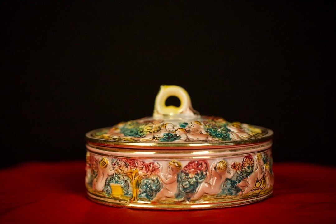 Capodimonte Trinket Box - Etsy