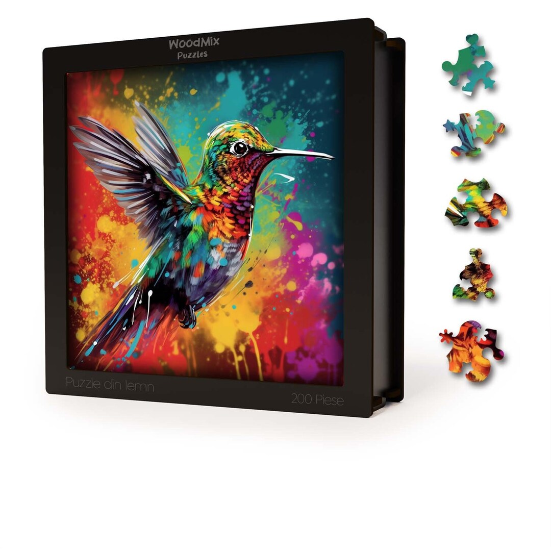 Eco-friendly Wooden Jigsaw Puzzle With 200 Unique Pieces - Colorful ...