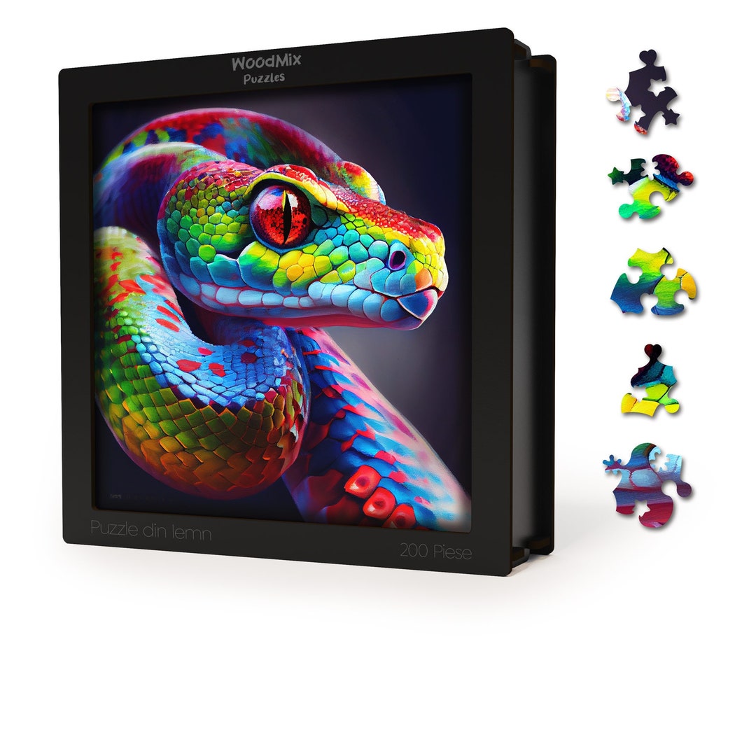 Eco-friendly Wooden Jigsaw Puzzle With 200 Unique Pieces - Colorful ...