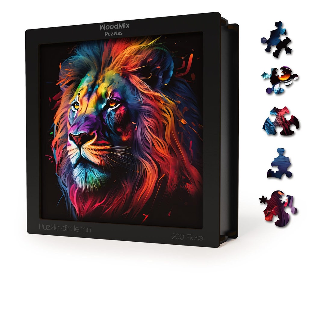 Eco-friendly Wooden Jigsaw Puzzle With 200 Unique Pieces - Colorful ...