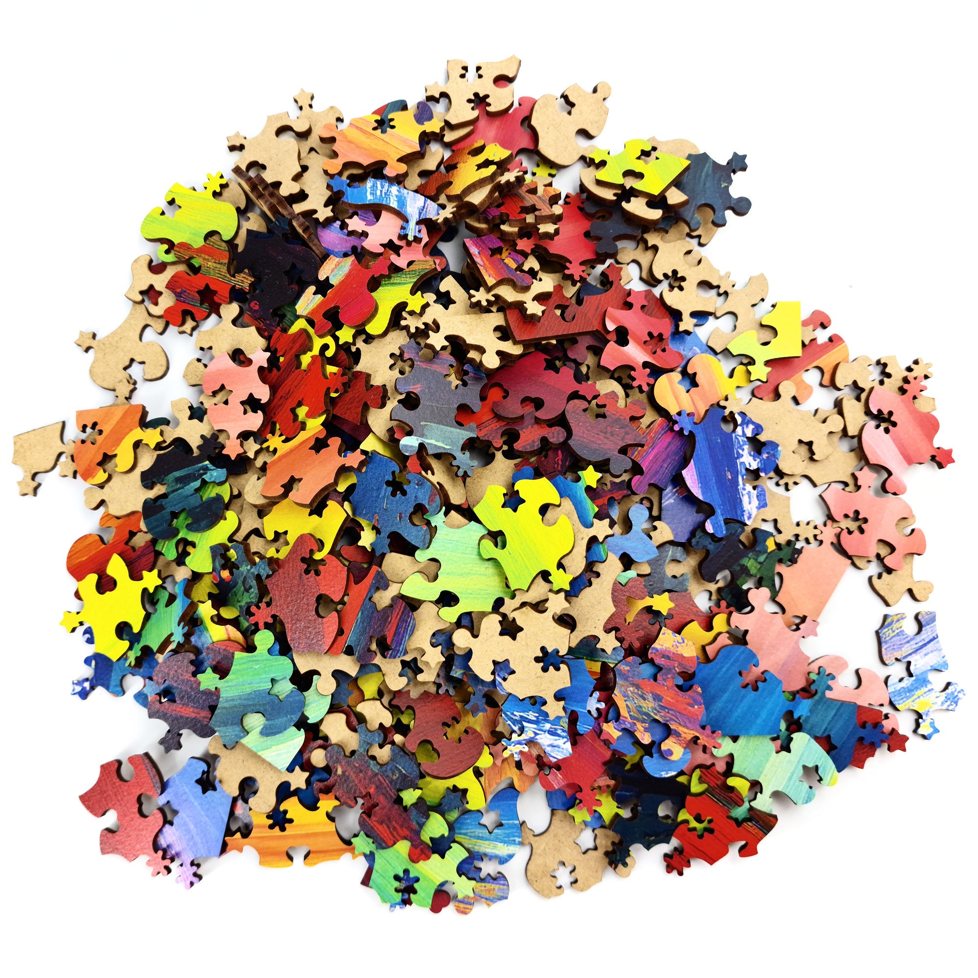 Colorful Wooden Puzzle With 200 Unique Pieces Relaxing and - Etsy