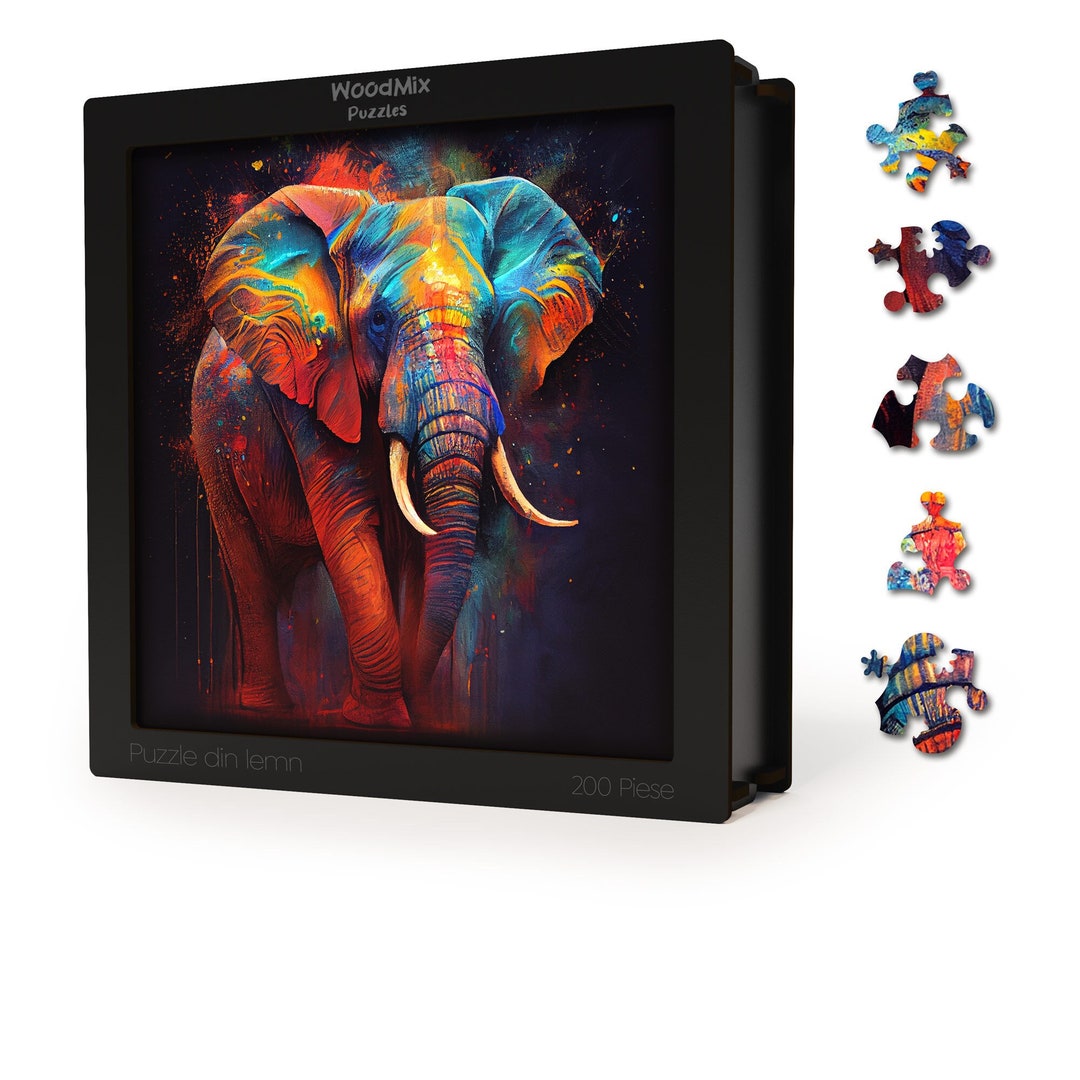 Eco-friendly Wooden Jigsaw Puzzle With 200 Unique Pieces - Colorful ...