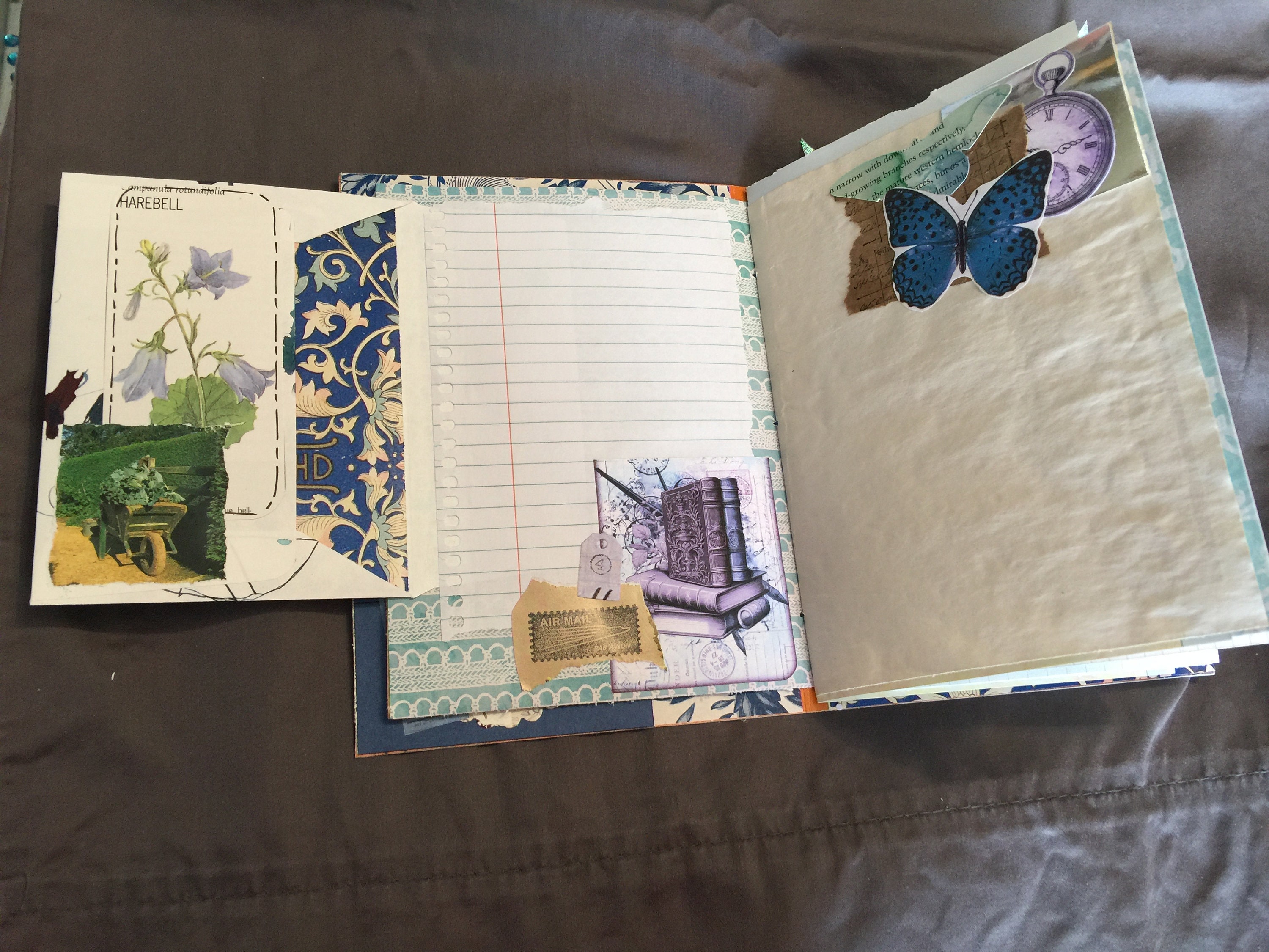 Blue Junk Journal Junk Journal - Etsy UK