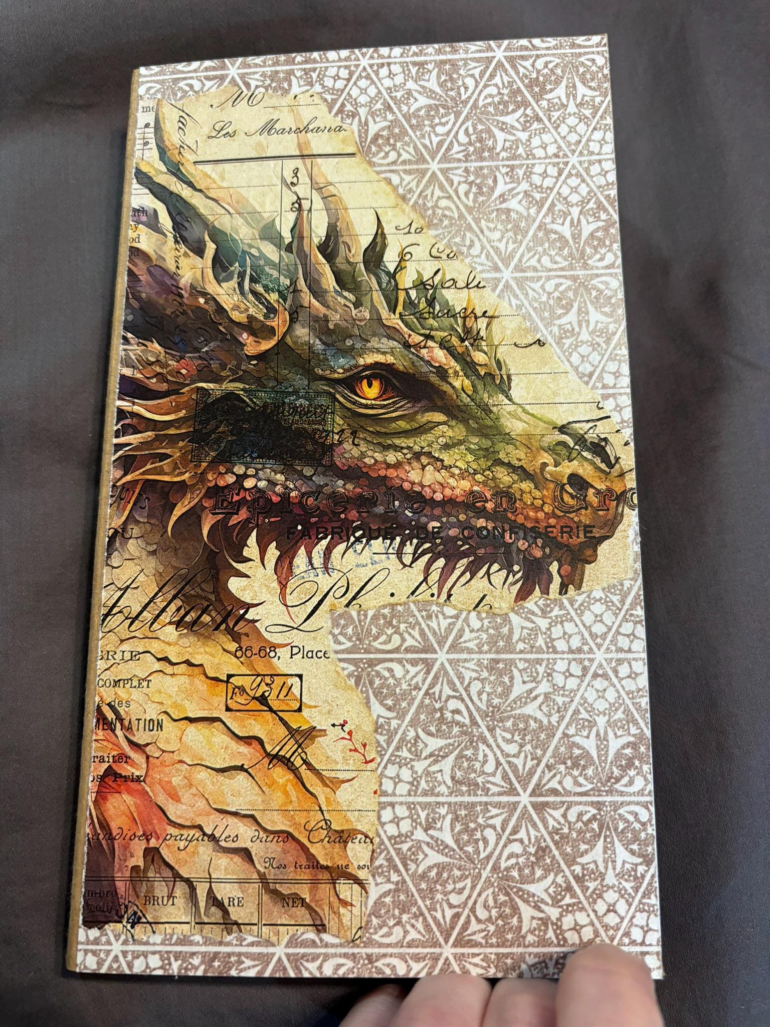 Dragon Junk Journal, Dragon Journal, Medieval Junk Journal, Handmade ...