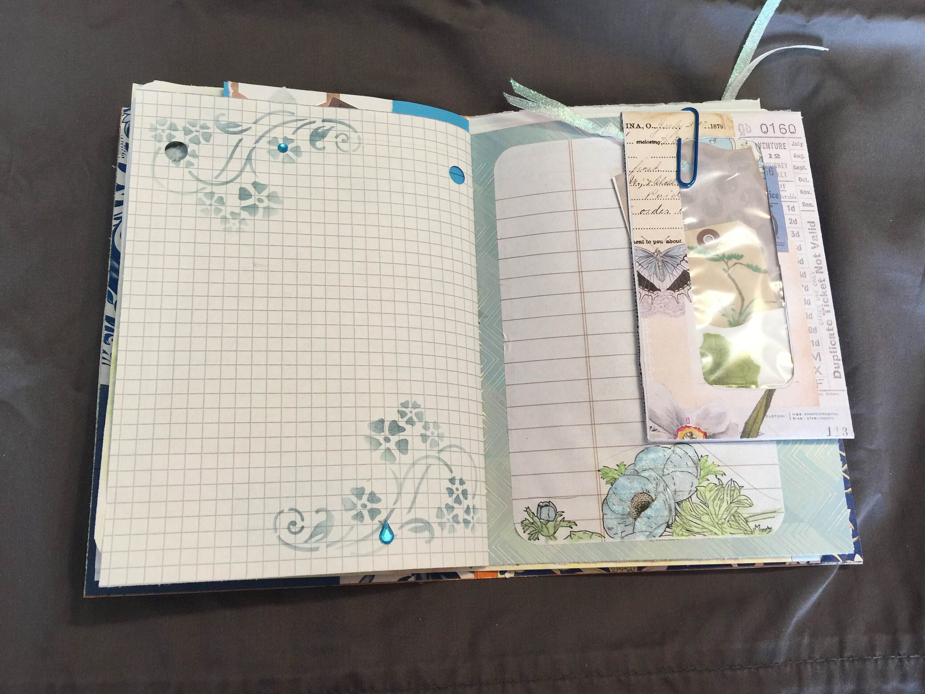 Blue Junk Journal Junk Journal - Etsy UK