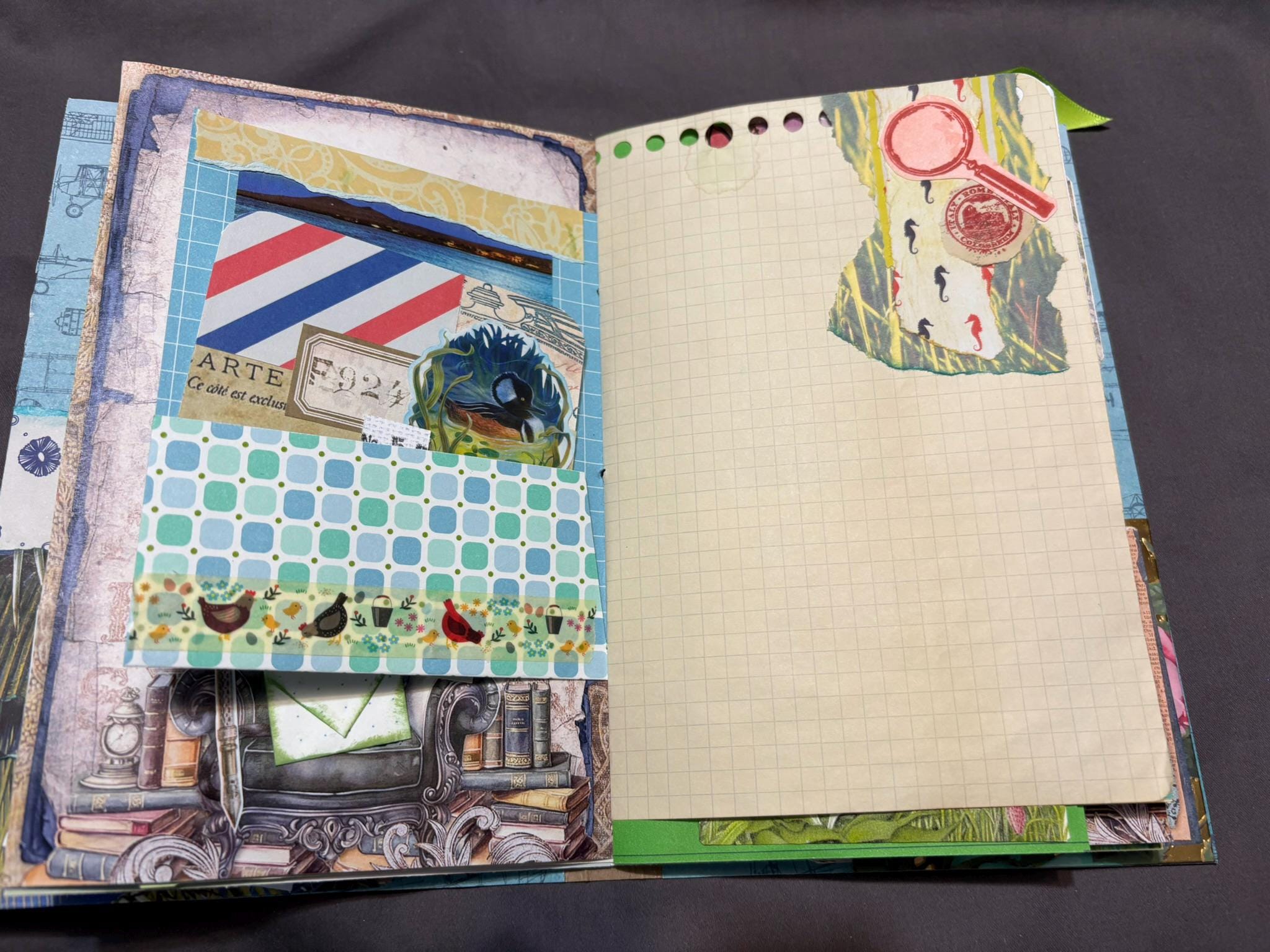 Travel Junk Journal, Handmade Travel Junk Journal, Travel Journal ...