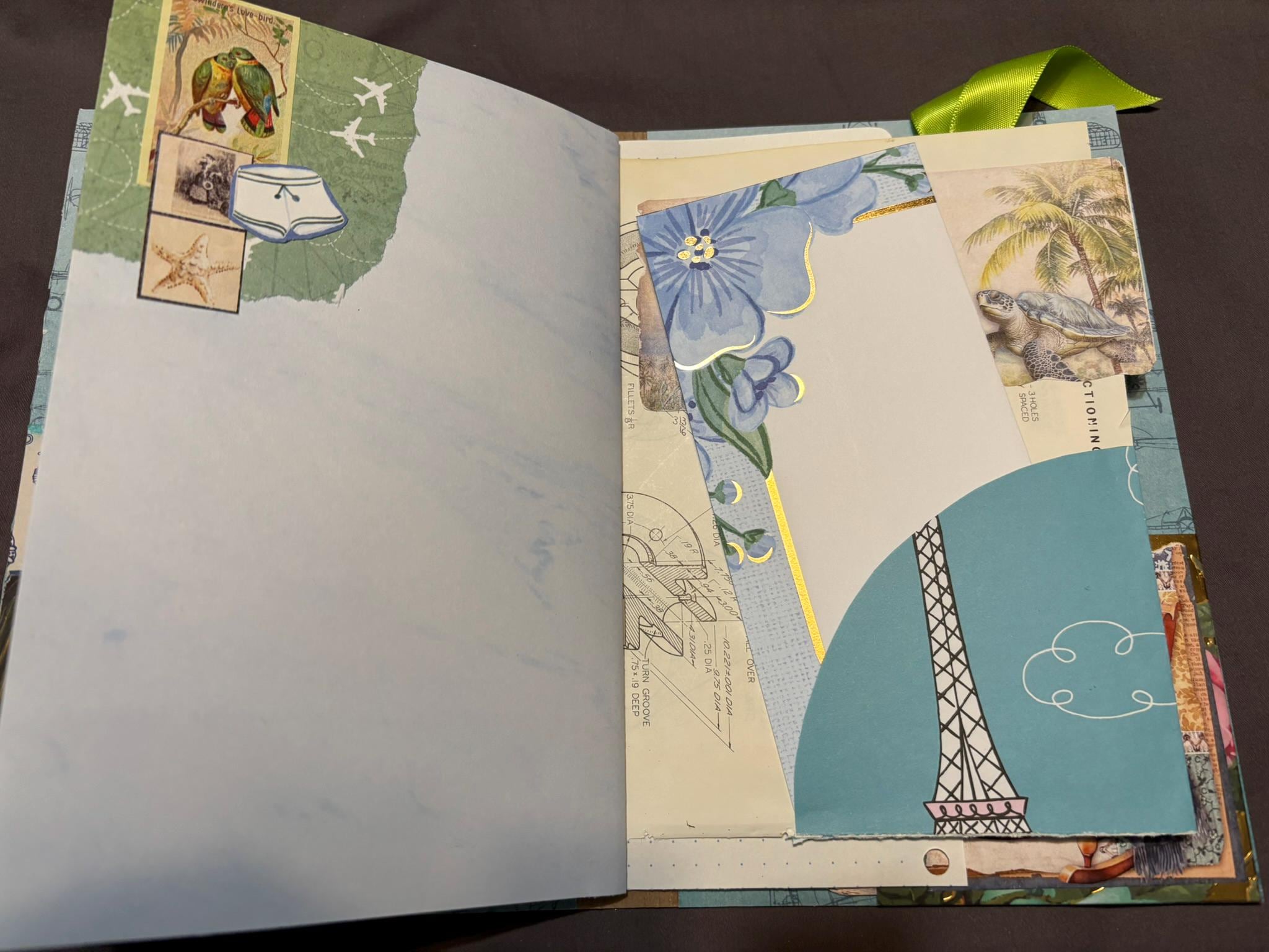 Travel Junk Journal, Handmade Travel Junk Journal, Travel Journal ...