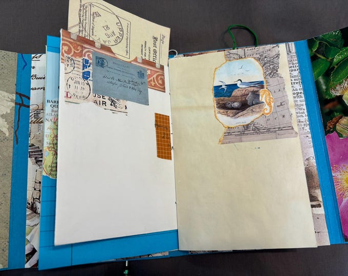 Travel Junk Journal, Travel Junk Journal Folder, Handmade Junk Journal ...