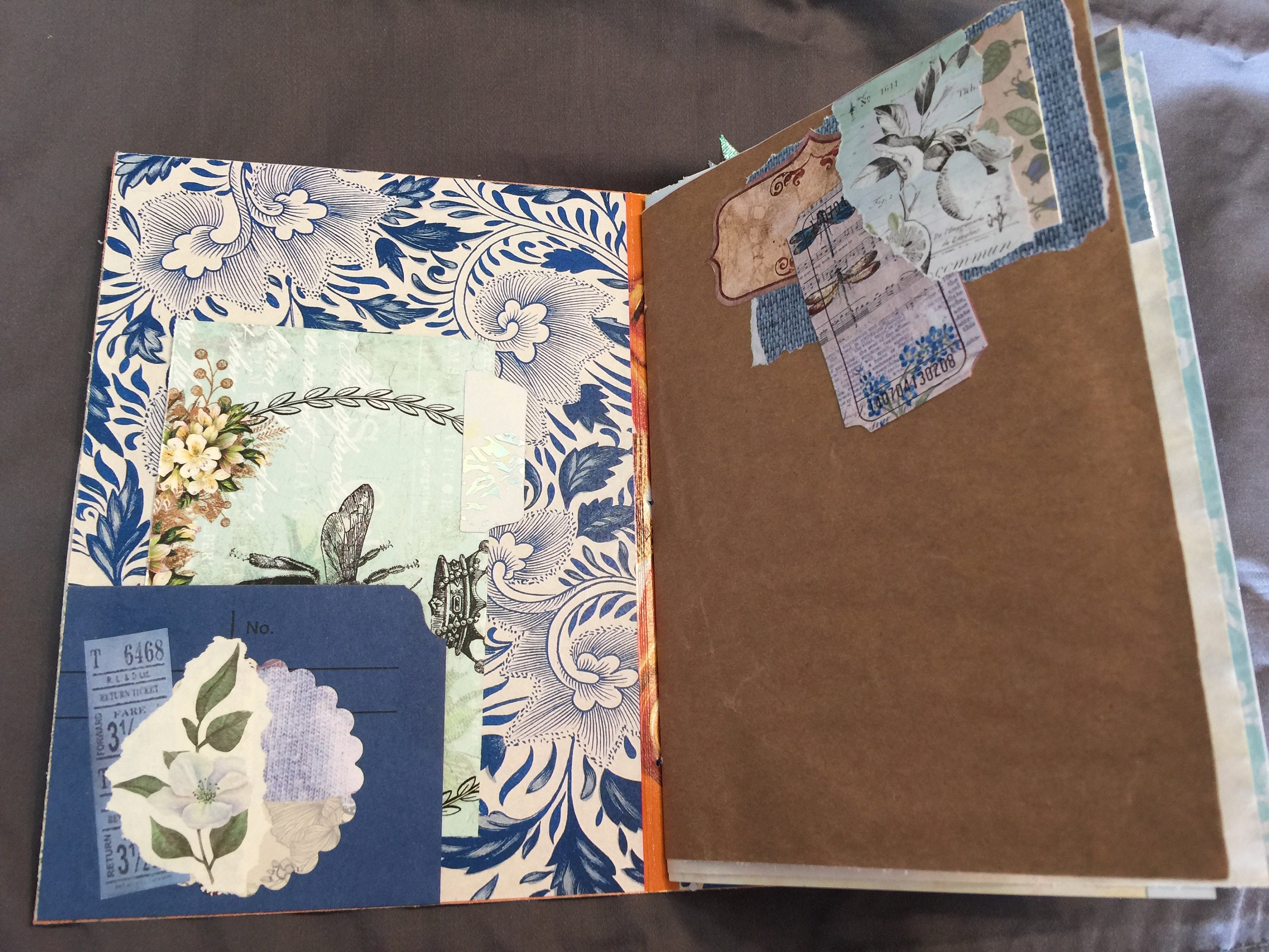 Blue Junk Journal Junk Journal - Etsy UK