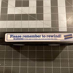 Please Remember to Rewind - Blockbuster Video Rental VHS - Vinyl Die ...