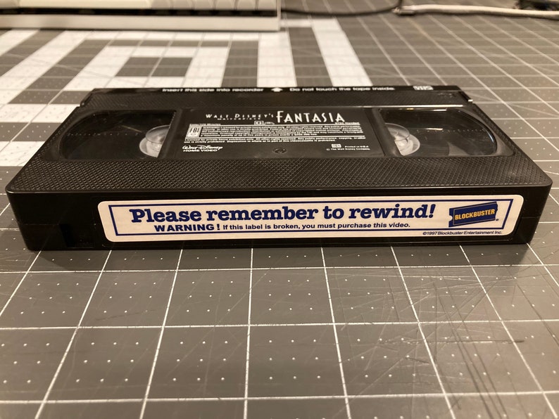 Please Remember to Rewind Blockbuster Video Rental VHS - Etsy